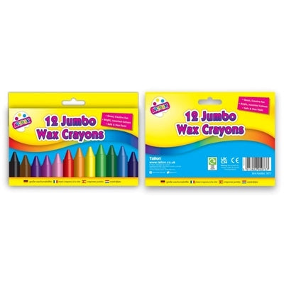 12 Jumbo Wax Crayons