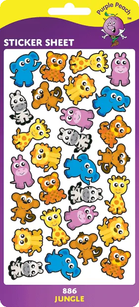 886 Jungle 3D Stickers