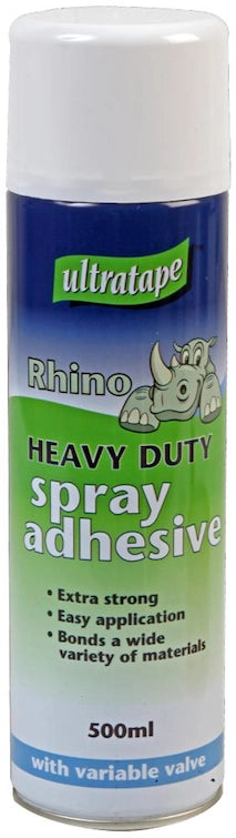 500ml Spray Adhesive Rhino Heavy Duty